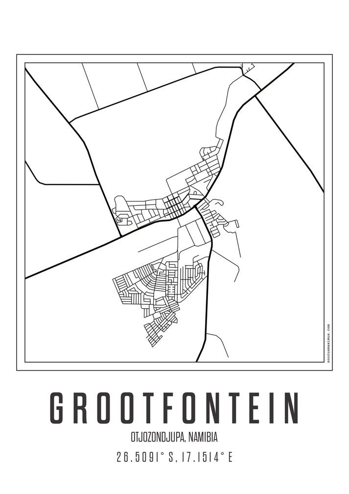 Minimal Map Grootfontein – Snorus Store