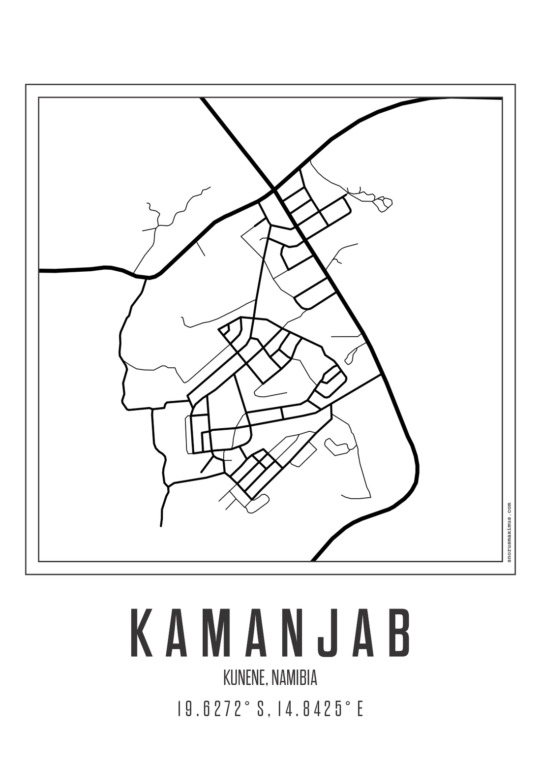 Minimal Map Kamanjab – Snorus Store
